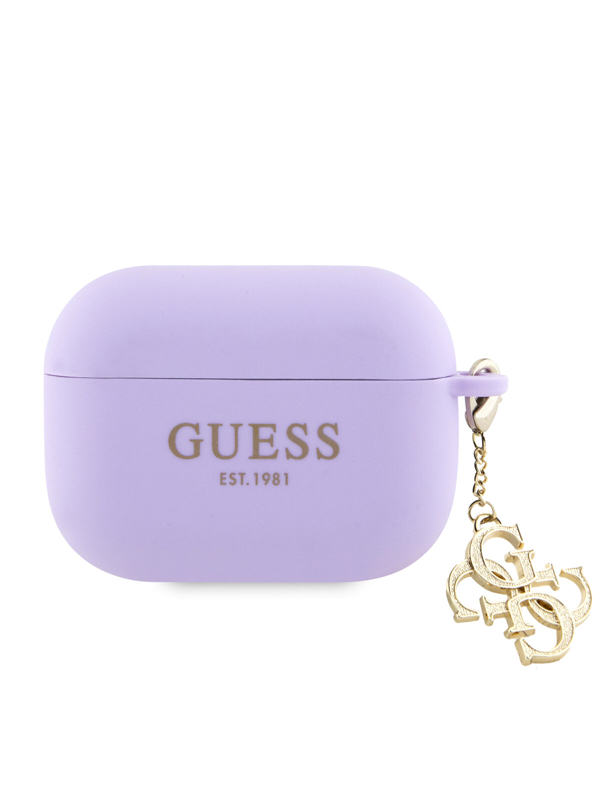 Guess для Airpods Pro чехол Liquid silicone with Big 4G charm Purple