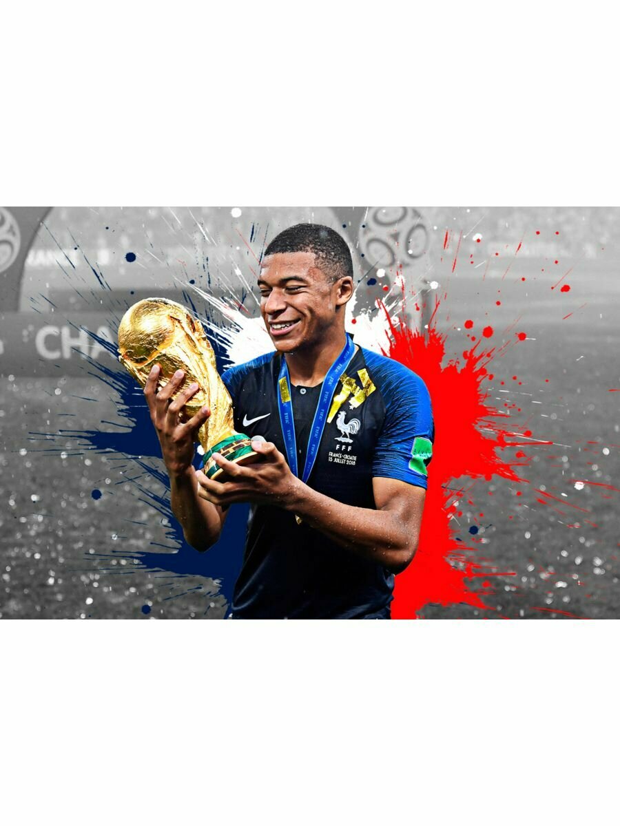 Постер "Килиан Мбаппе Чемпион"