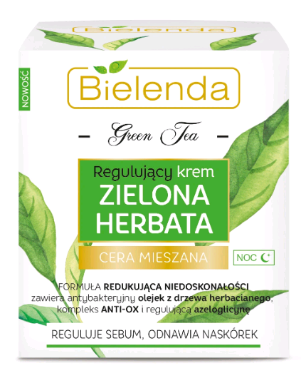 Bielenda Green Tea Регулирующий крем для лица (ночной) 50 мл.