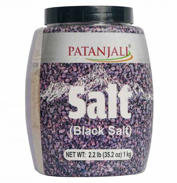 BLACK SALT, Patanjali (Гималайская черная соль, Патанджали), 1 кг.
