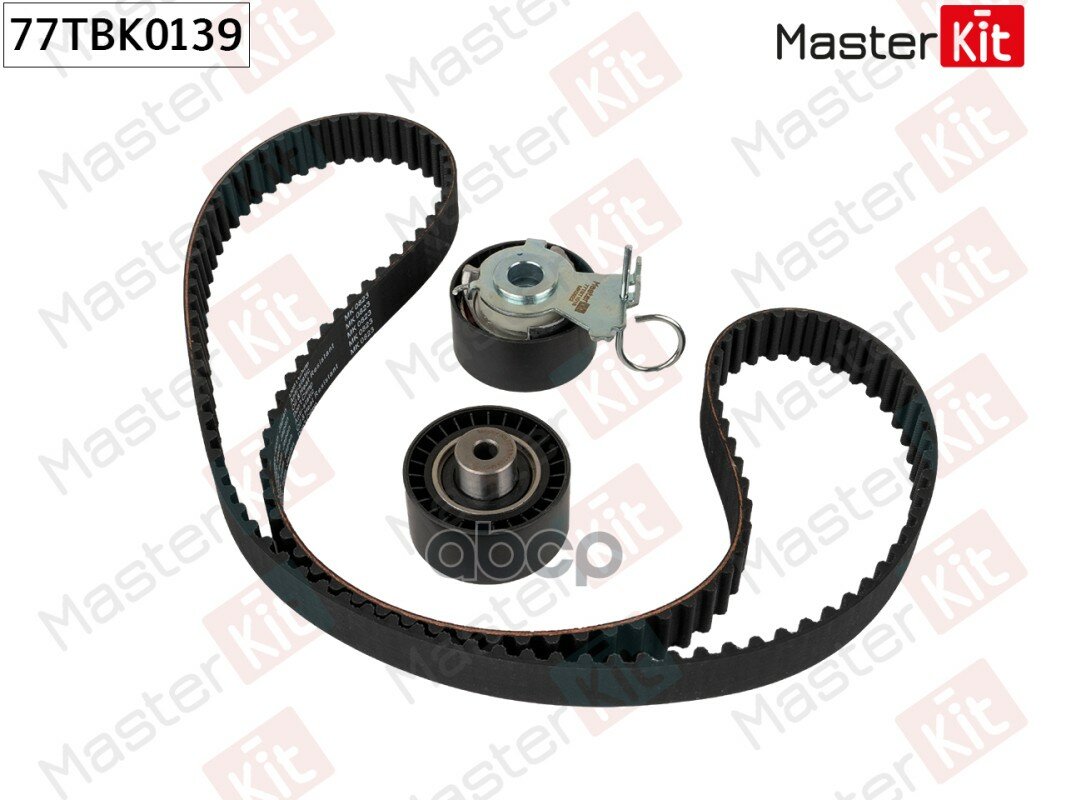 Ремень ГРМ + 2 ролика MasterKit арт. 77TBK0139