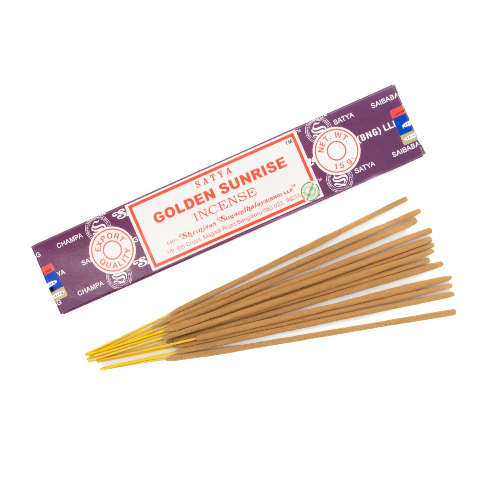 GOLDEN SUNRISE Incense, Satya (Благовония золотой восход, Сатья), 15 г.