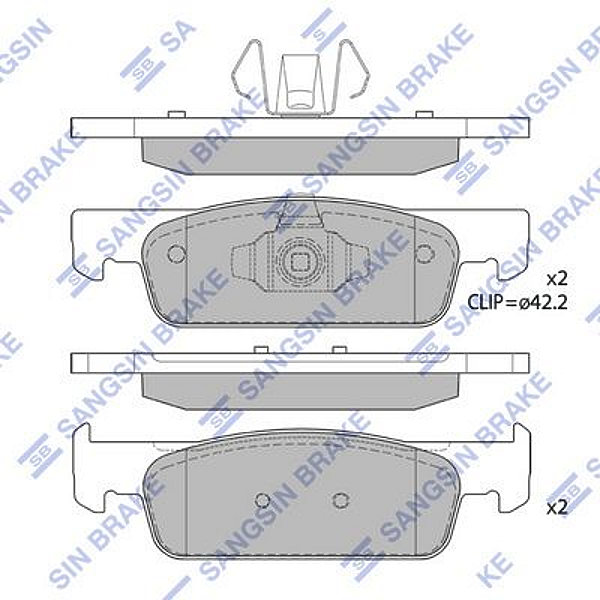 HI-Q SP1787 sp1787 колодки дисковые передние\ Renault (Рено) Clio (Клио) iv, dacia logan II / sandero II 1.2 / 1.5dci