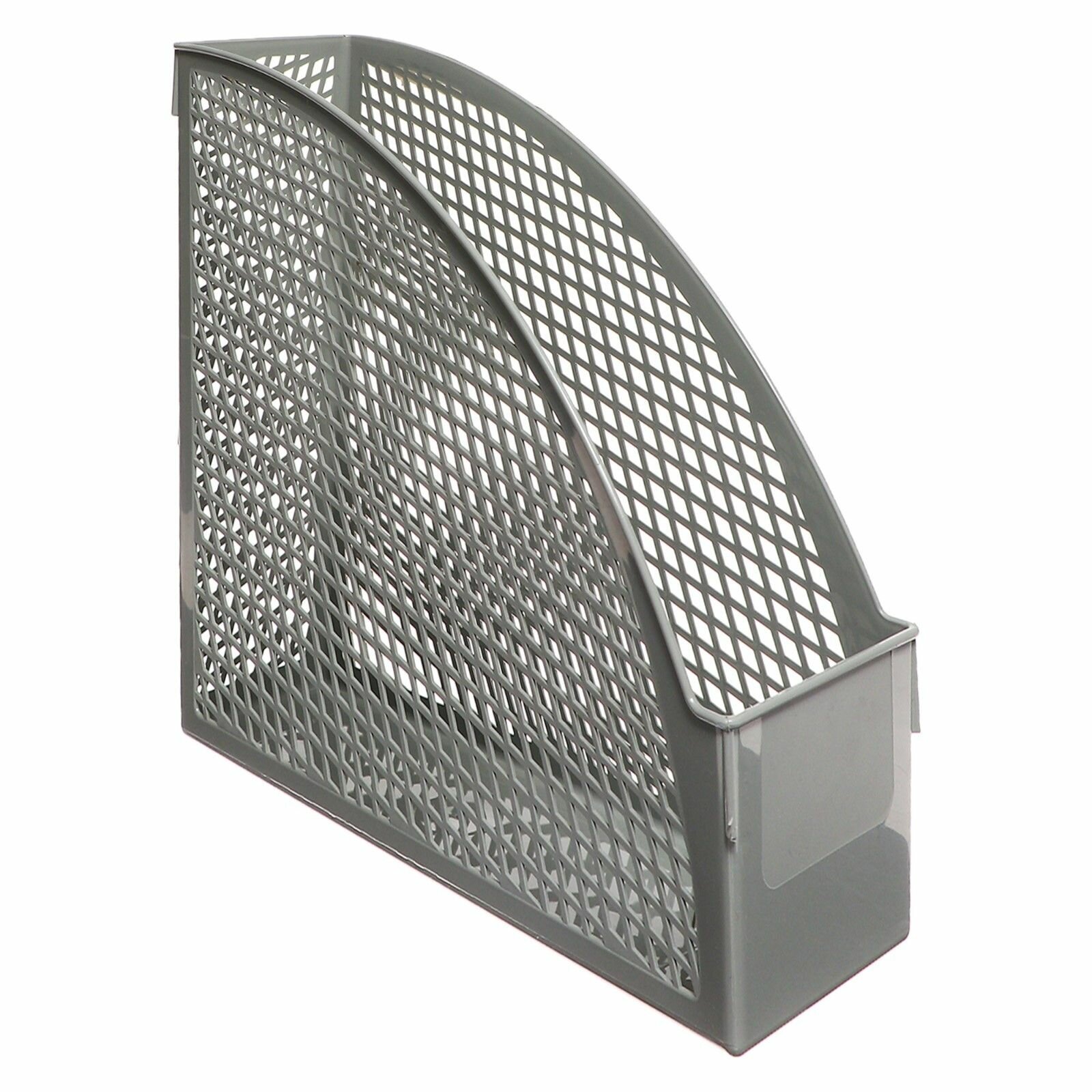 Лоток вертикальный для бумаг Calligrata "Офис-класс", серый, А4, пластиковый органайзер для документов