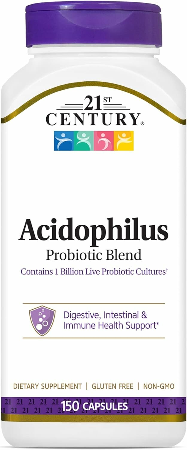 21st Century Acidophilus Probiotic Blend 150 capsules (ацидофилус комплекс пробиотиков)