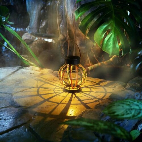 Светильник садовый Rexant Бамбук 18 см со встроенным аккумулятором и солнечной панелью (коллекция Бали)