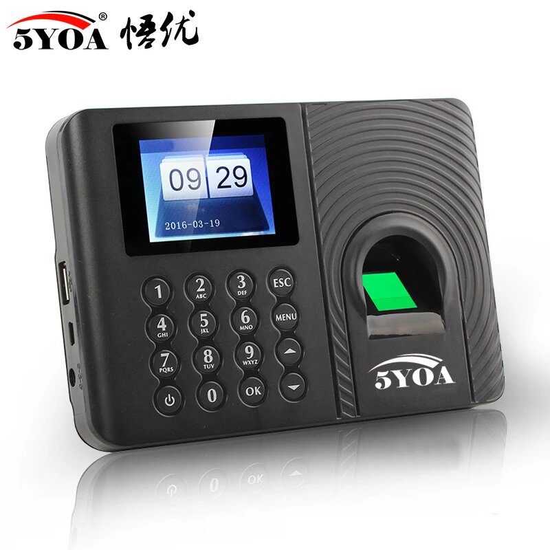 5YOA A10A01: Считыватель отпечатков пальцев, Русский, EU Plug, Цвет: A10 Attendance
