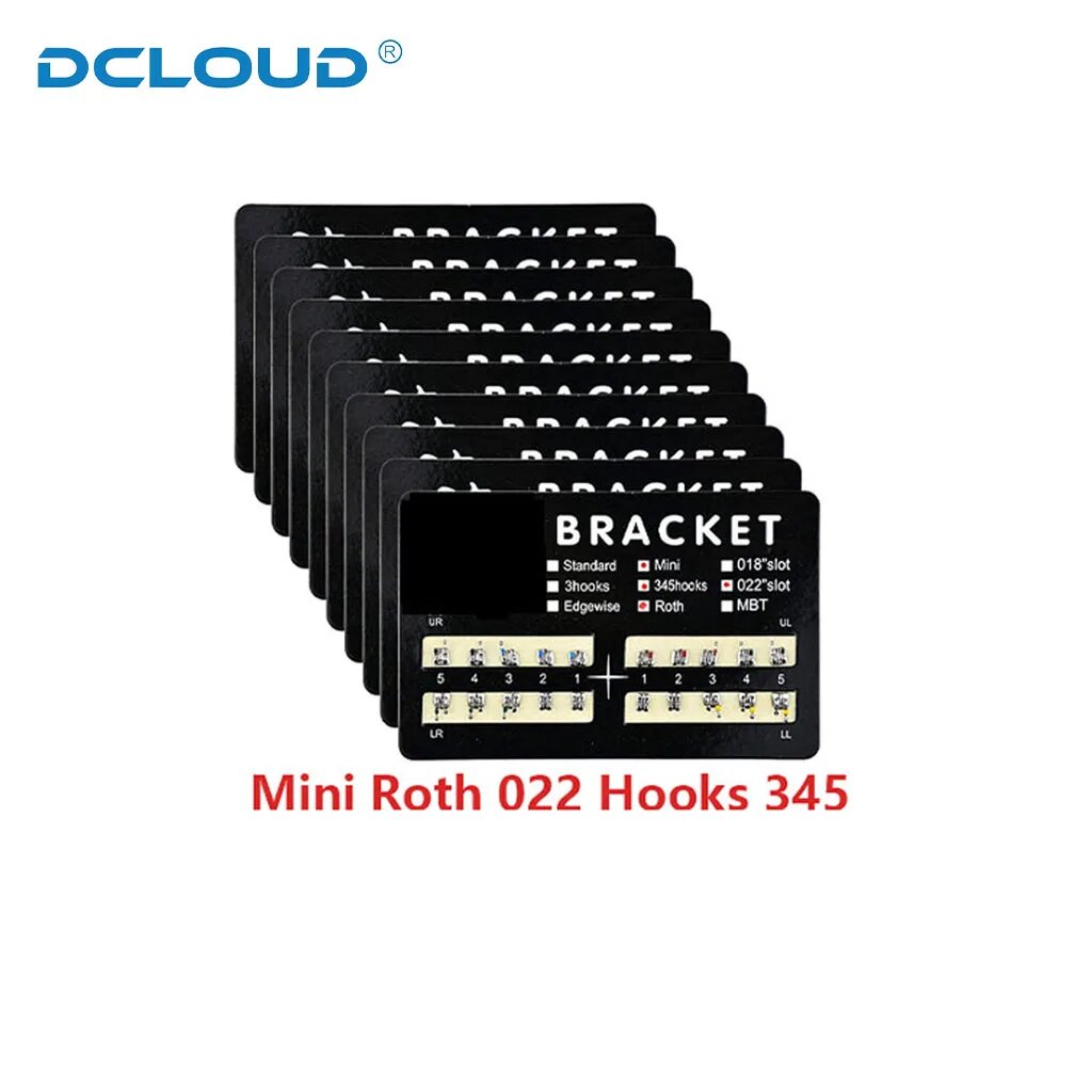 Ортодонтические брекеты DCLOUD Mini Roth 022 Hooks