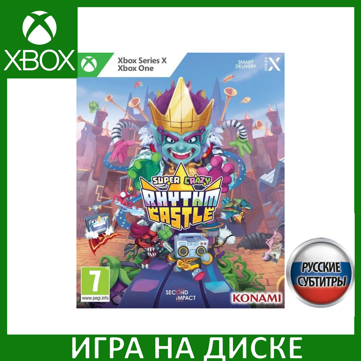 Игра Super Crazy Rhythm Castle Xbox One, Series X Русская Версия Диск на Xbox