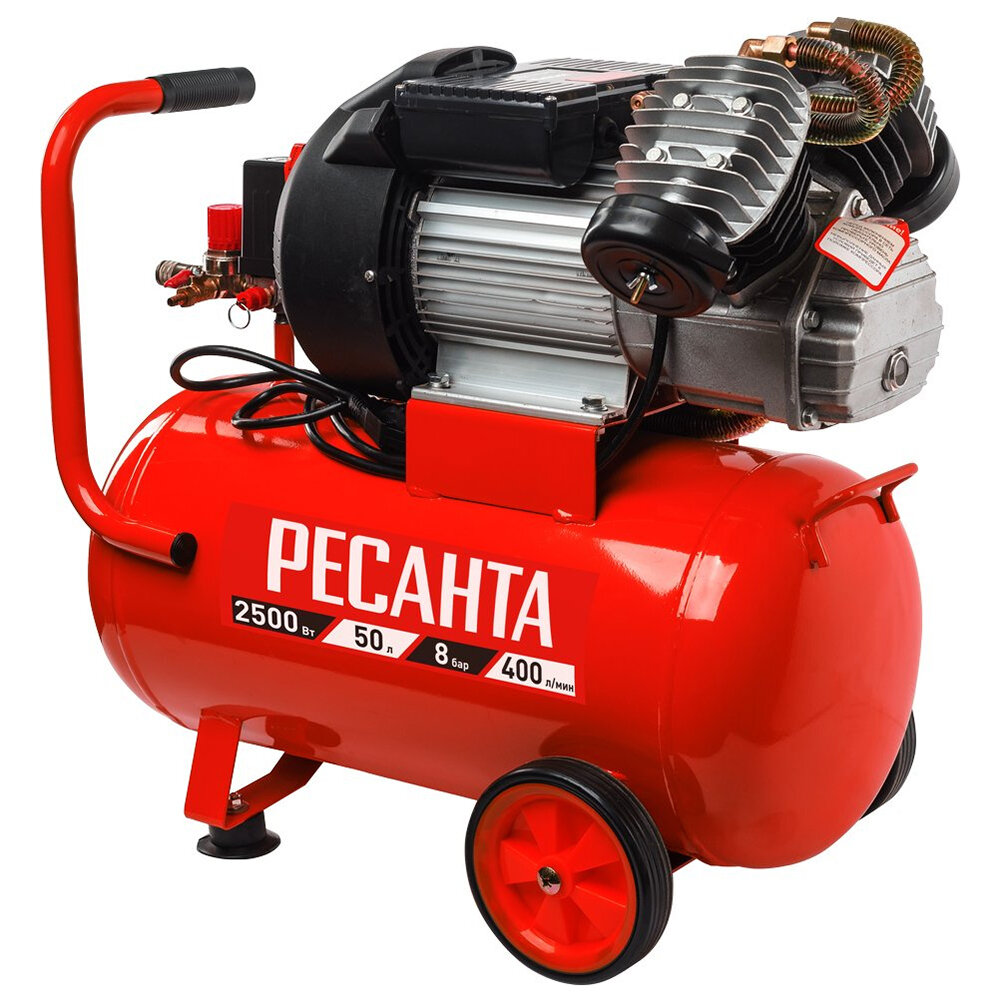 Компрессор масляный Ресанта КП-50/400М масляный red/black