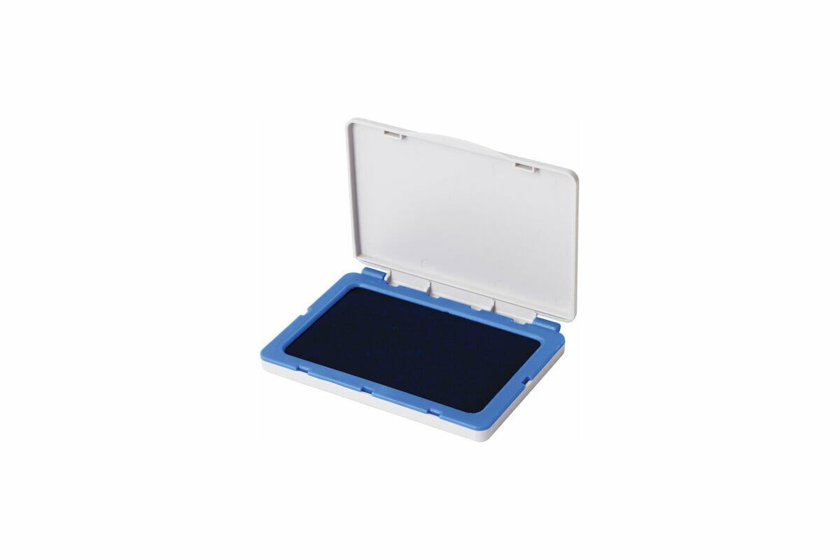 BRAUBERG штемпельная подушка 120x90 мм рабочая поверхность 110x70 мм синяя краска