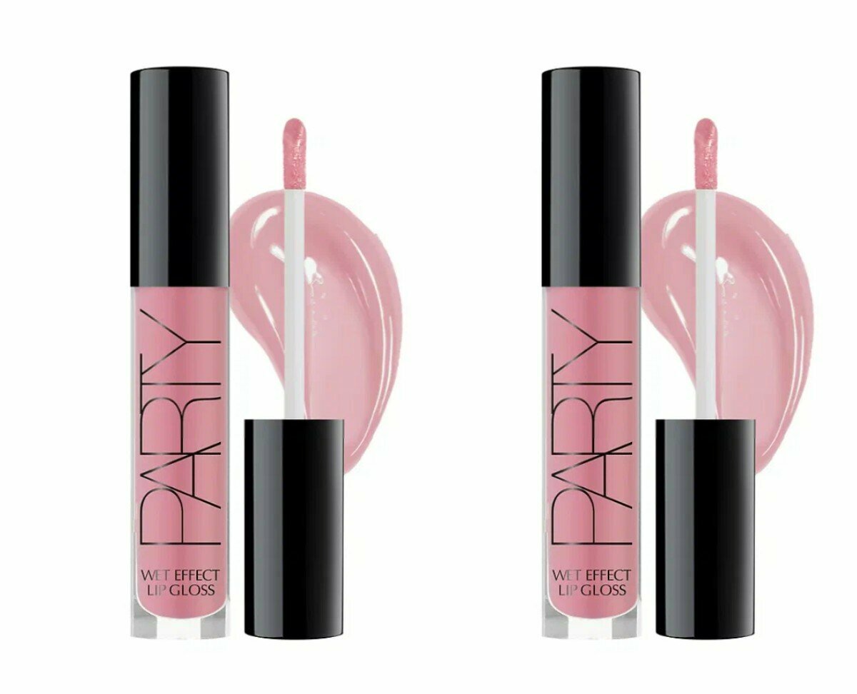 Блеск для губ Belor Design, Party, тон 004 натуральный, 3.8 гр, 2 шт