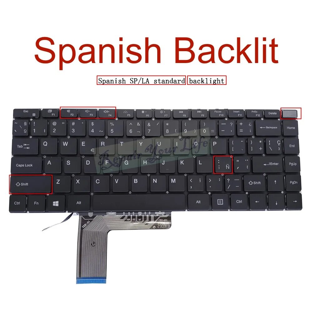 Клавиатура Spanish Backlit для Chuwi CoreBook X