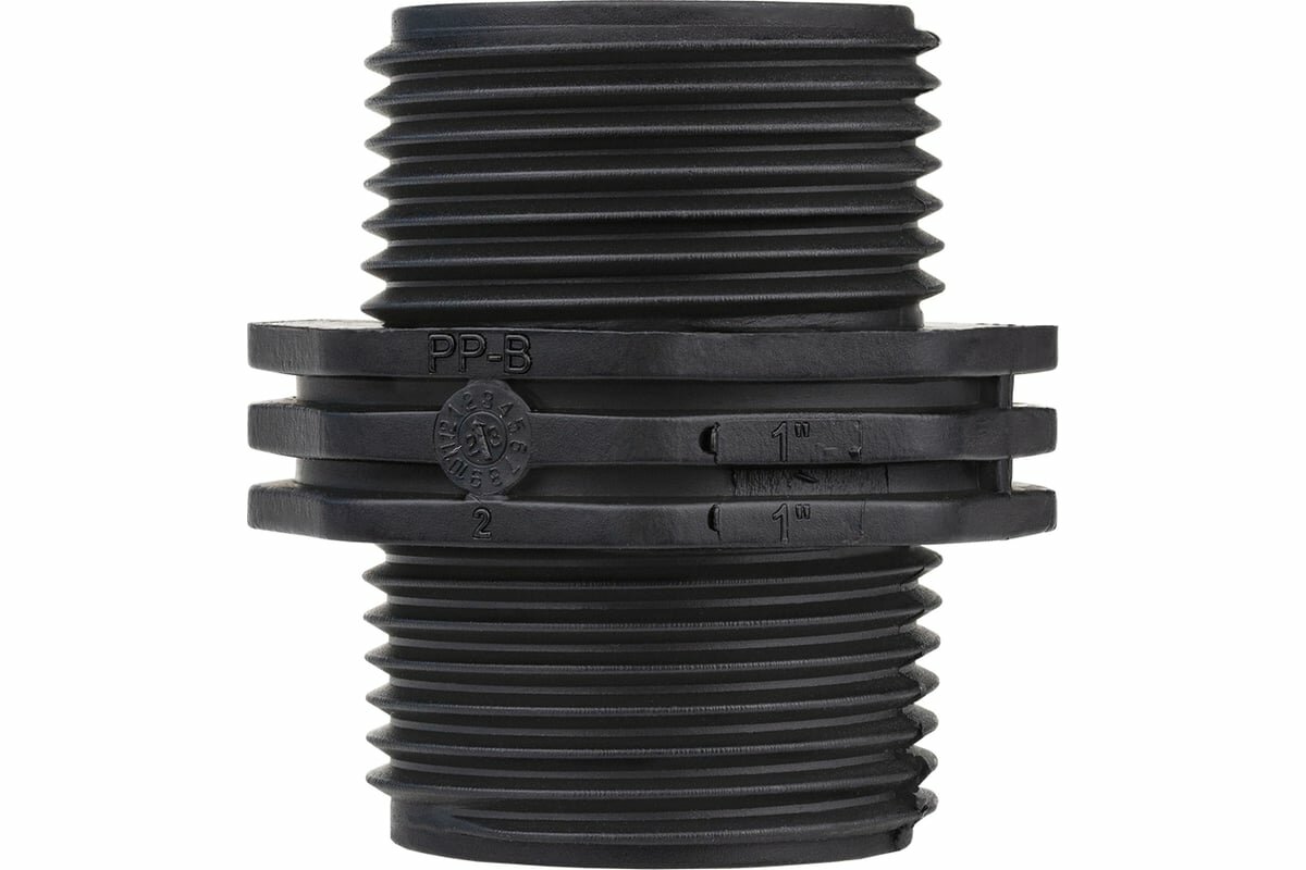 MasterProf пластиковый ниппель 1' н/н DS.071911 для трубопроводных систем и монтажа