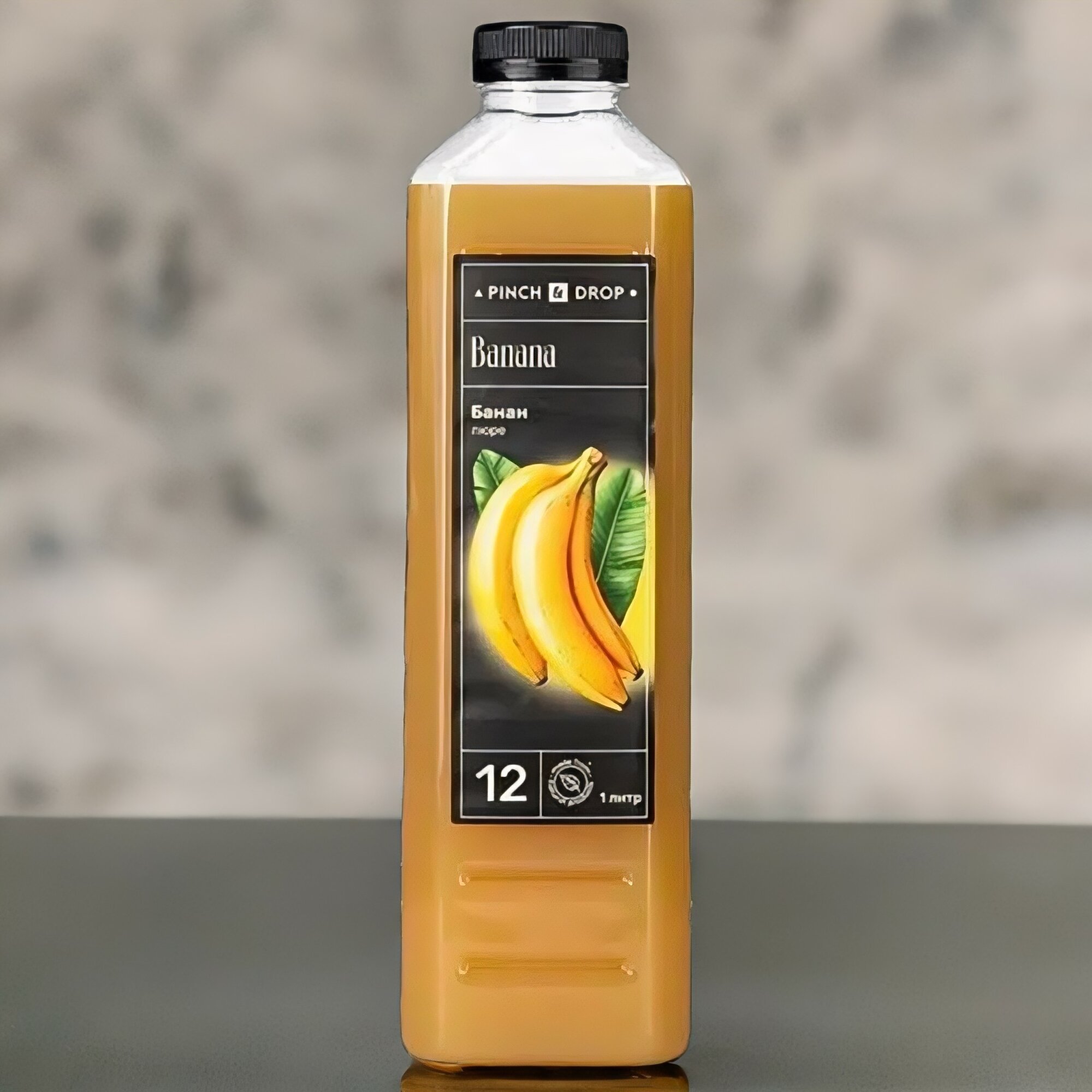 Фруктовое пюре «Банан» от бренда "PINCH&DROP", пластик, 1 литр