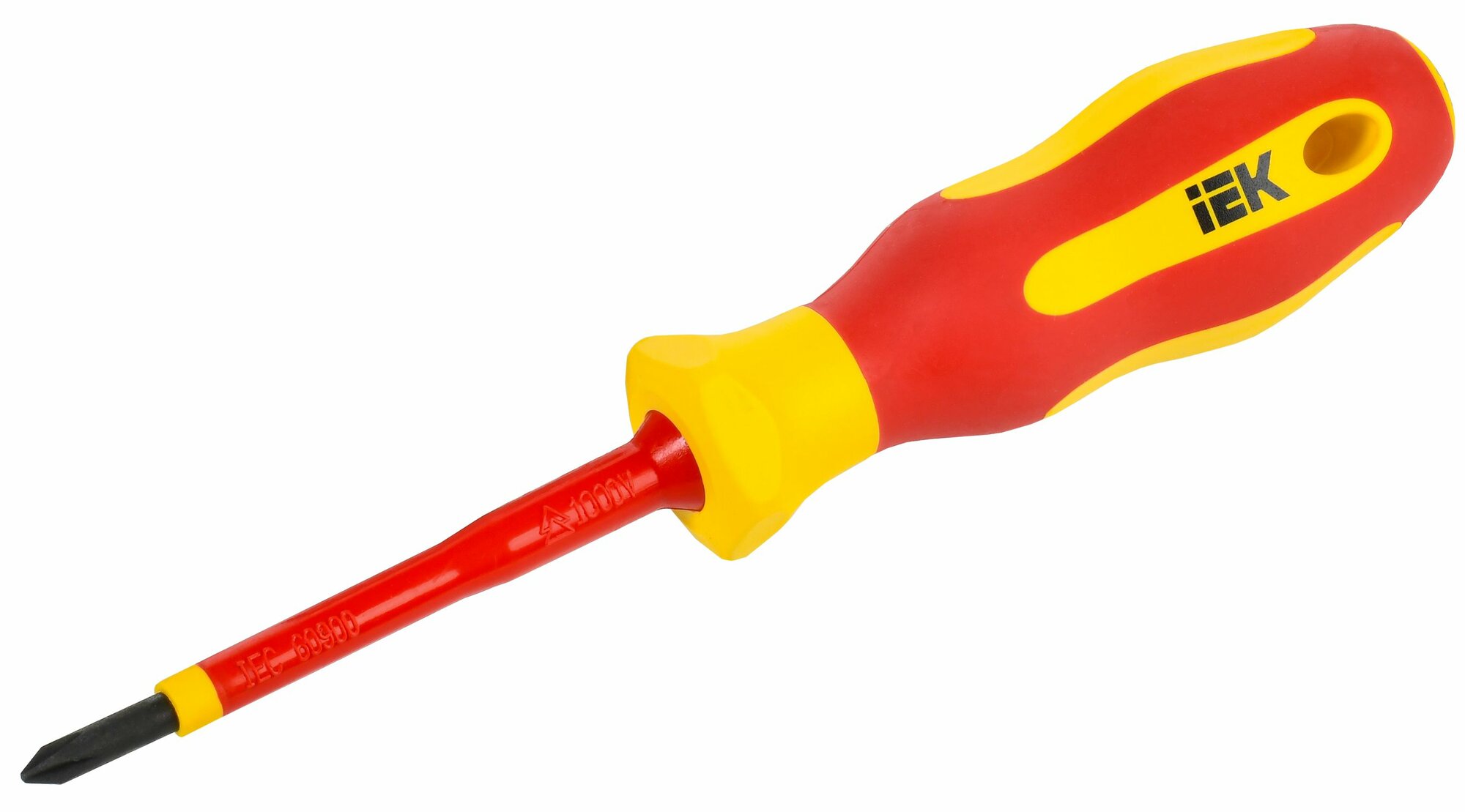 Отвертка IEK ARMA2L 5, диэлектрическая, Phillips PH1x80, длина 180мм