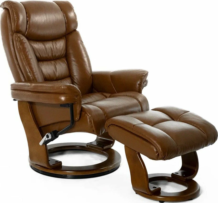 Мягкое кресло с реклайнером и высокой спинкой Relax Zuel Brown