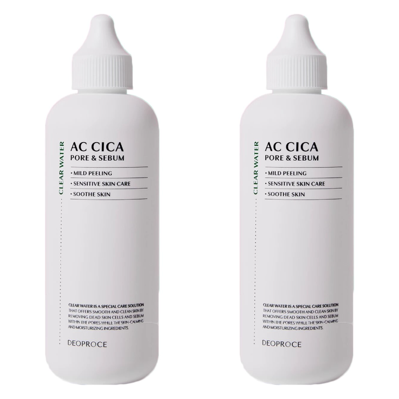 Очищающая вода Deoproce, с центеллой, AC Cica Pore & Sebum Clear Water, 150 мл, 2 шт