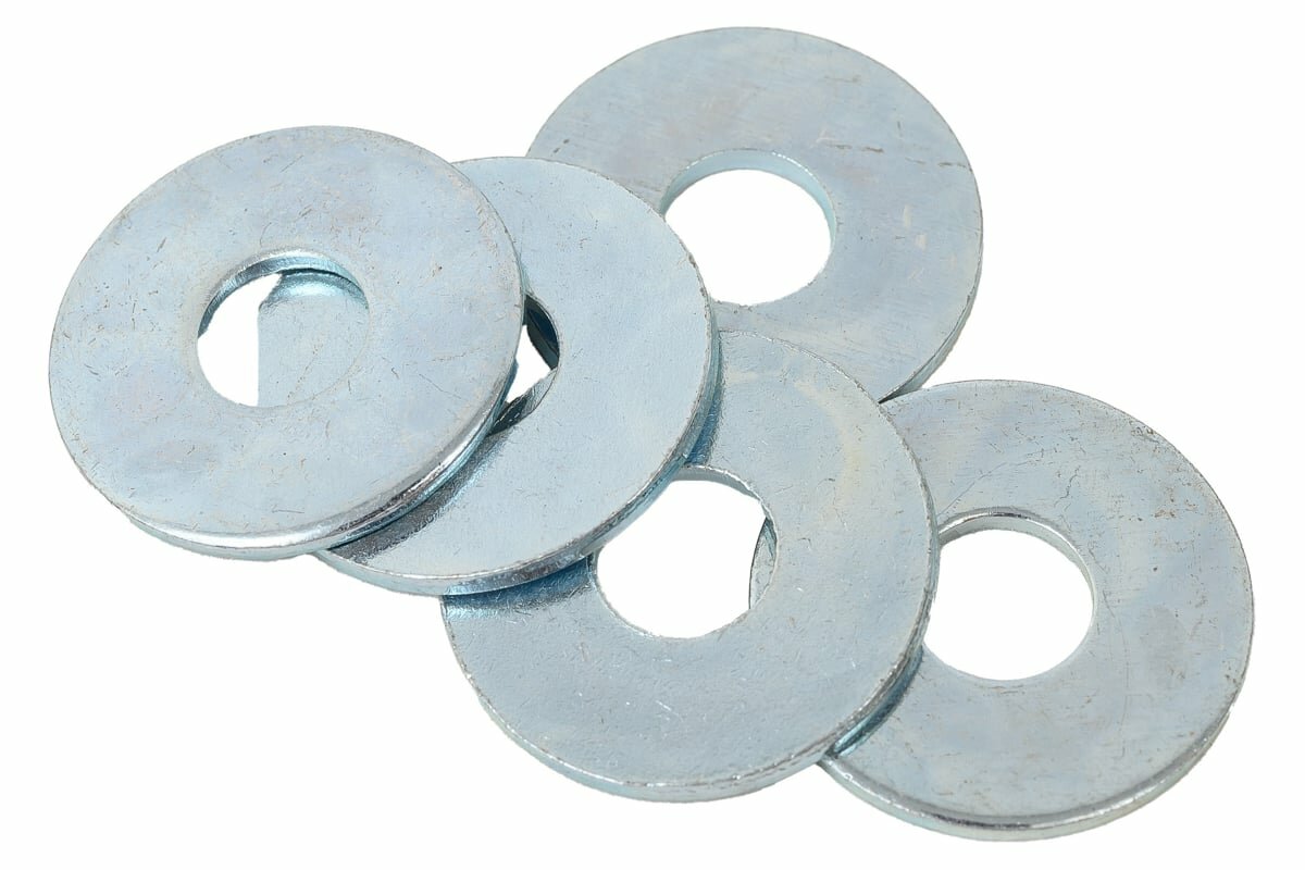 DKC Шайба М8 100 шт CM120800 - плоская стальная шайба для крепежа DIN-совместимая