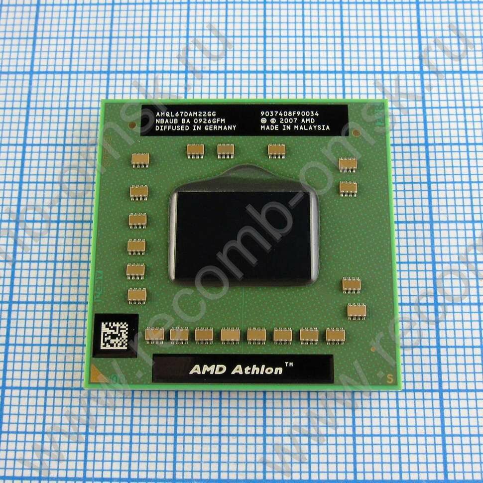 AMQL67DAM22GG QL-67 Lion Griffin CPUID 200F31 Socket S1 - Процессор Athlon 64 X2