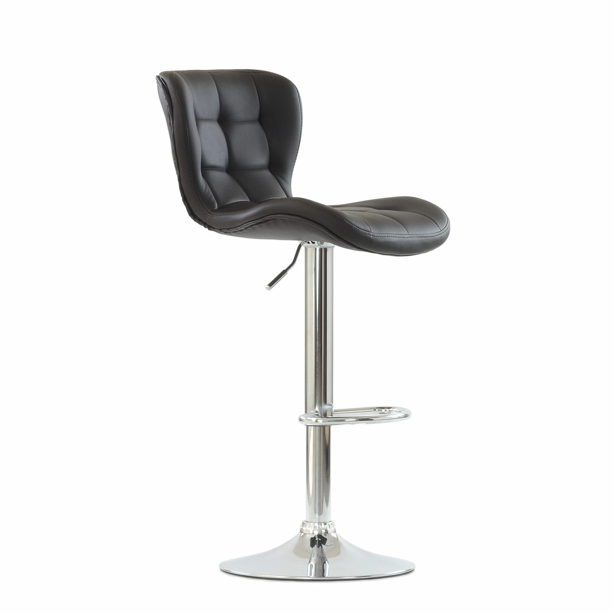 Стул N-30 First STOOL MARKET коричневый, экокожа, металл, мягкое сиденье, без подлокотников