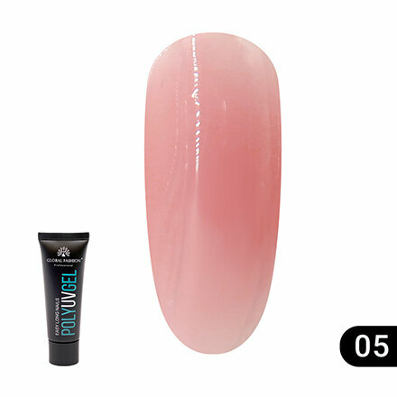 Global Fashion, Полигель (акригель) для наращивания ногтей 30 гр, 05
