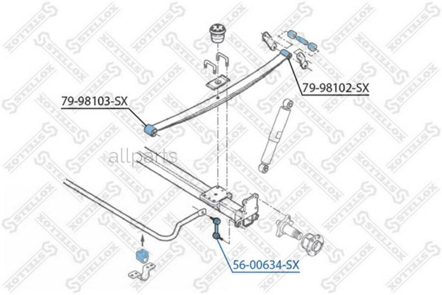 STELLOX 5600634SX тяга стабилизатора заднего!\ Peugeot Boxer, Citroen Jumper 2.2-3.0HDi 06>