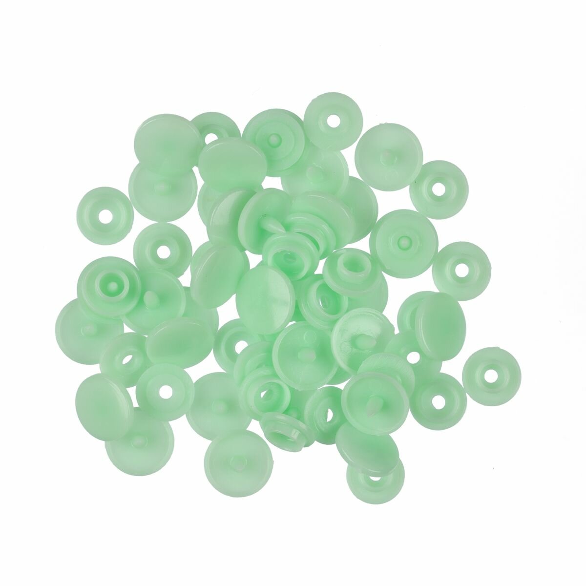 Кнопки "Micron" POM-10 Кнопки пластиковые d 10 мм 15 шт. № 009 салатовый