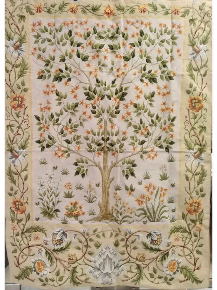 Большой гобелен панно на стену Цветущая Магнолия 135х185 см.