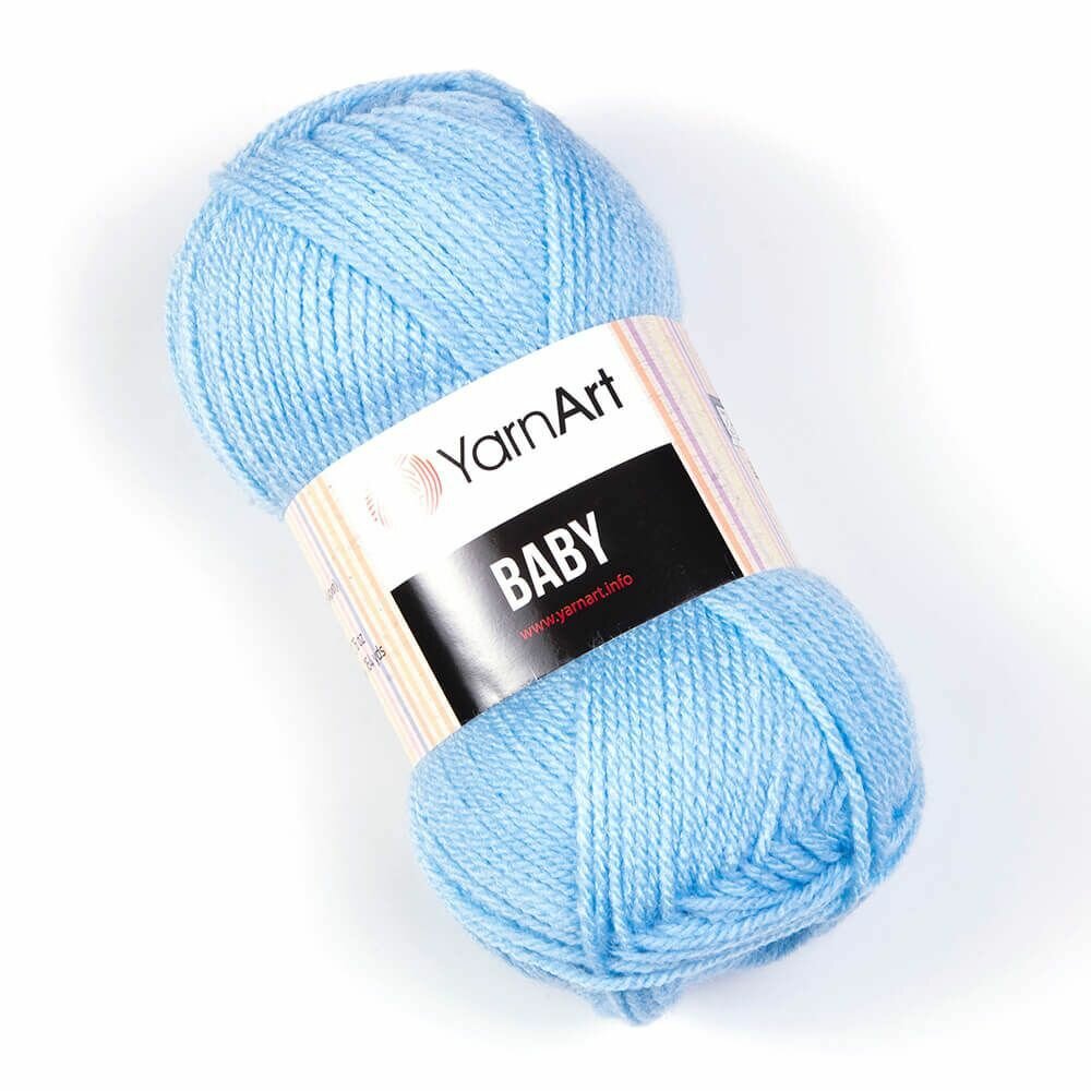 Пряжа бэби (Baby Yarnart) беби упаковка 5 мотков 50 г. 150 м. 100% акрил цвет 215 голубой
