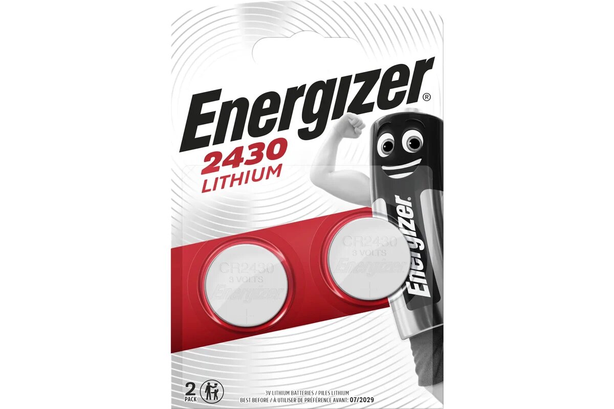 Батарейки Energizer Lithium CR2430 2 шт в блочном упаковке
