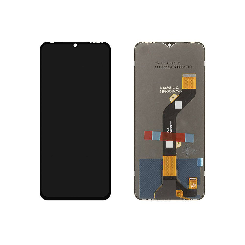 Дисплей (экран) в сборе с тачскрином для Tecno Pop 6 Pro черный / 720x1612