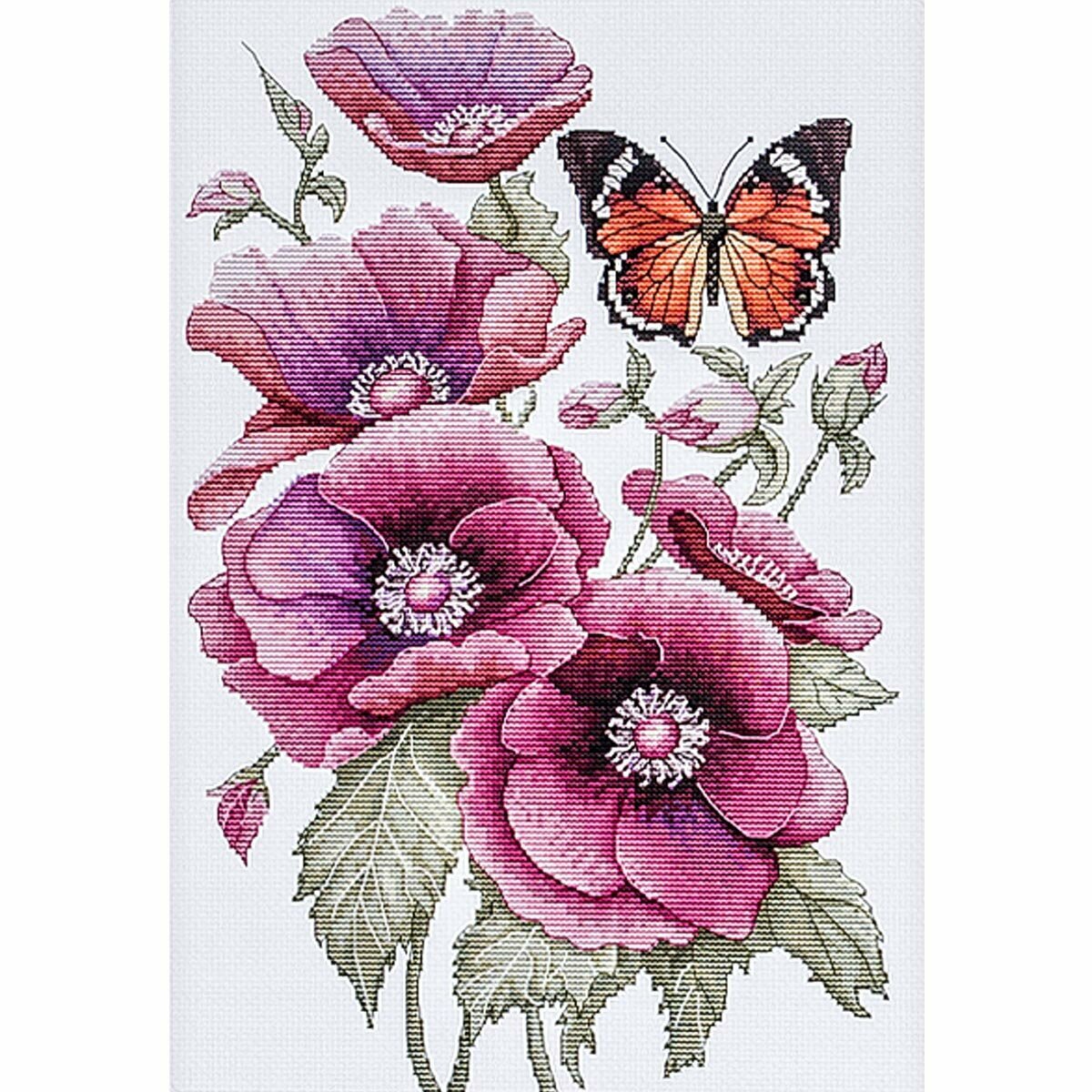 Набор для вышивания крестиком 'Аромат анемонов', 20*30 см, Luca-S