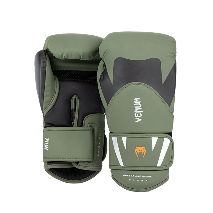 Боксерские перчатки Venum Challenger 4.0 Khaki/Black (10 унций)