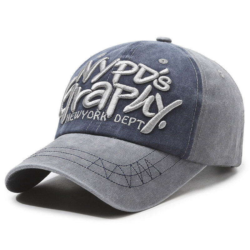 DIY Бейсболка унисекс для улицы защита от солнца джинсовая старенная / XW-46