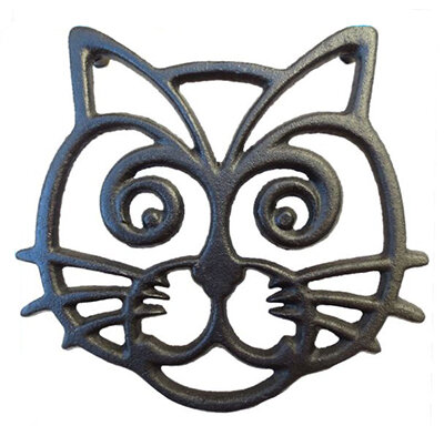 Подставка под горячее "Кошка" (чугунное литье), настольная, металл