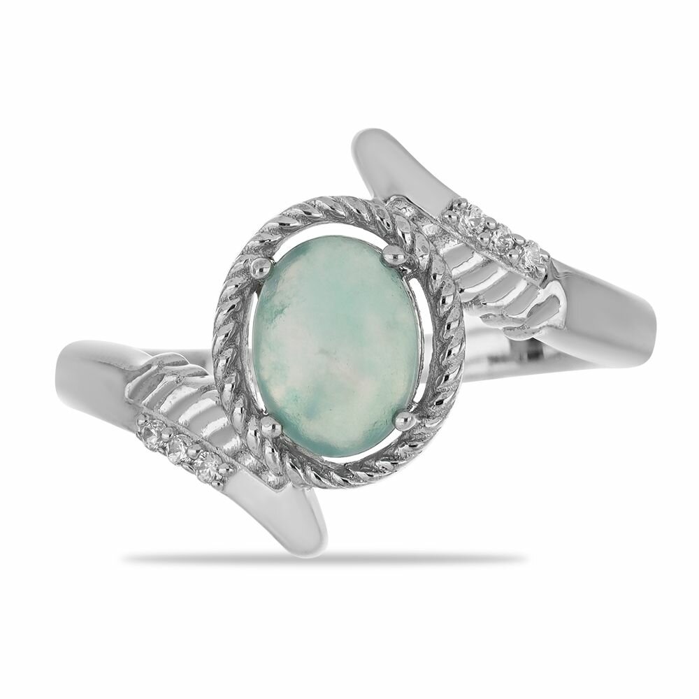 Кольцо, серебро, 925 проба, родирование, фианит