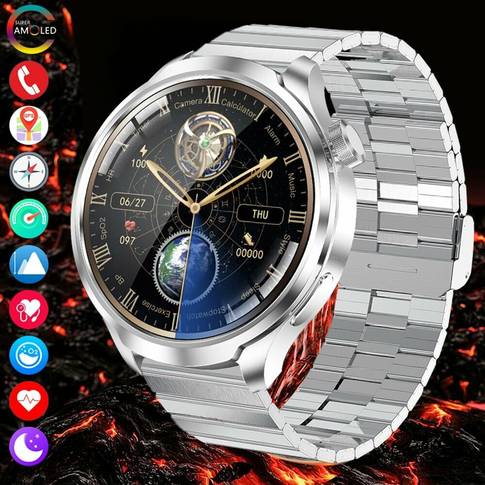 Прочные умные часы мужские наручные часы с альтиметр барометр, Компас, GPS-трек движения