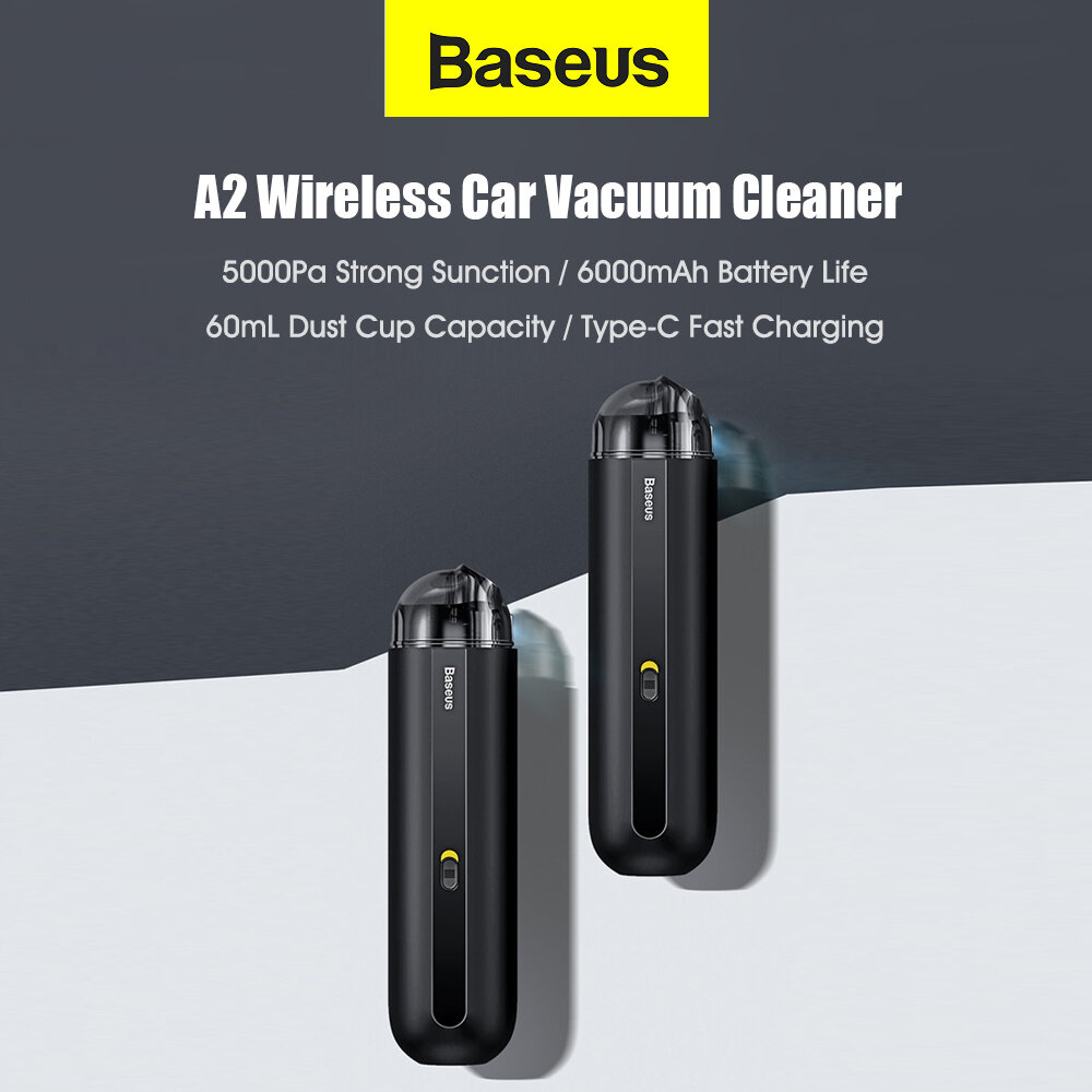 Беспроводной автомобильный пылесос Baseus A2, 5000 Па