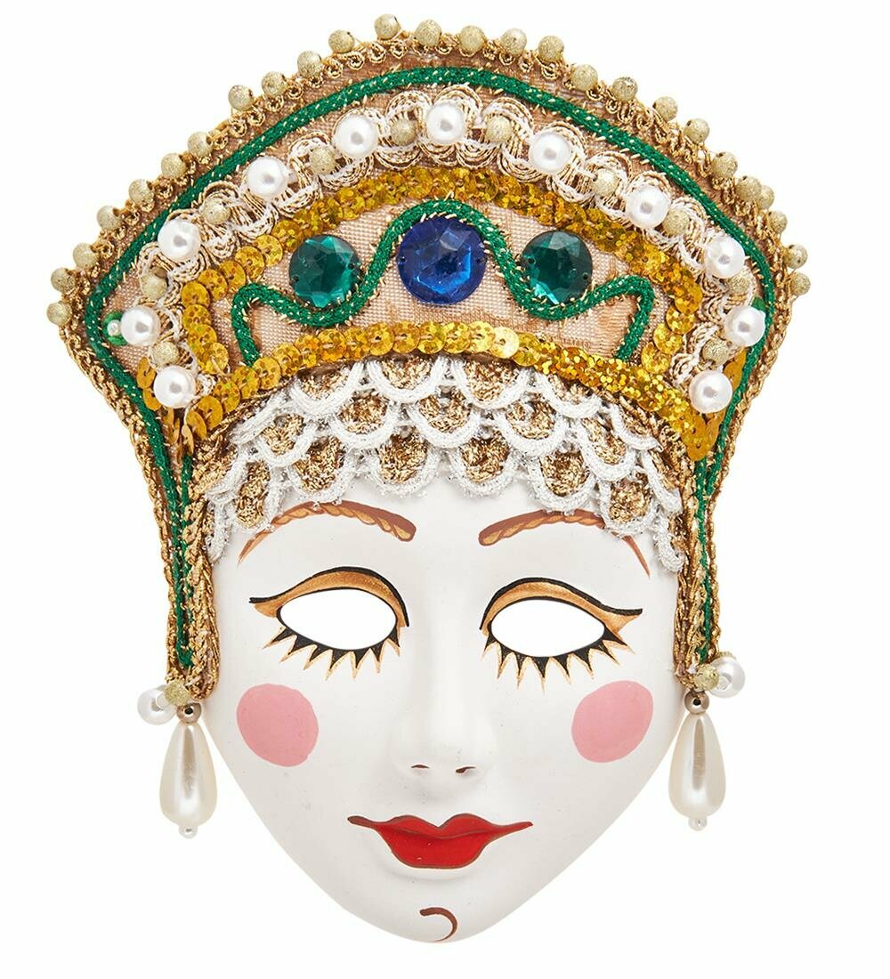 Маска Фантазия бол. A2186620 РусКукла, Фарфор, текстиль