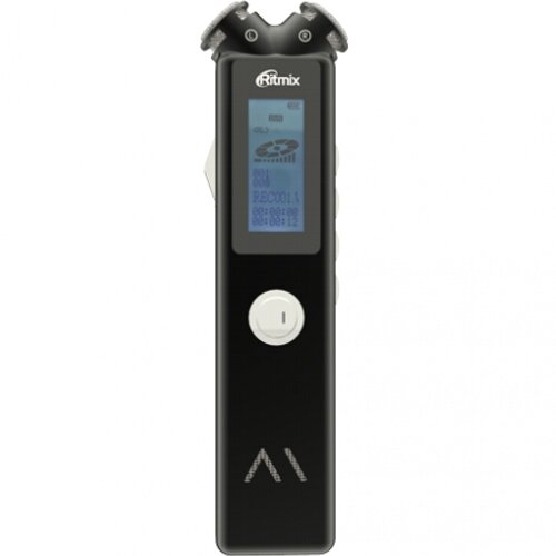 Диктофон Ritmix RR-145 8 Гб, 2 микрофона, метал, чёрный