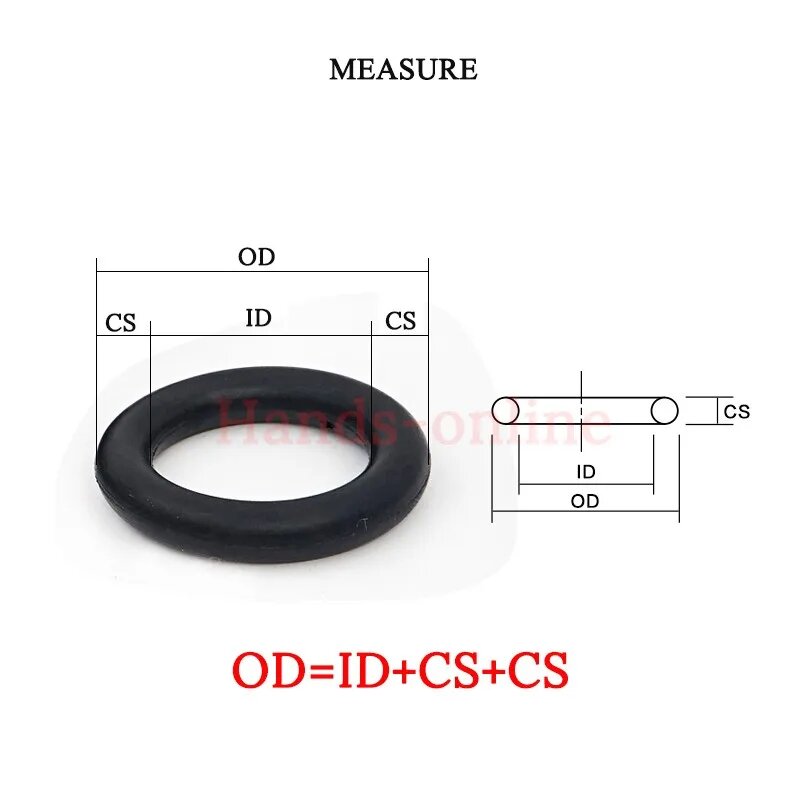 Уплотнительные кольца резиновые 3.5mm, ID 17mm, Quality — фото 1