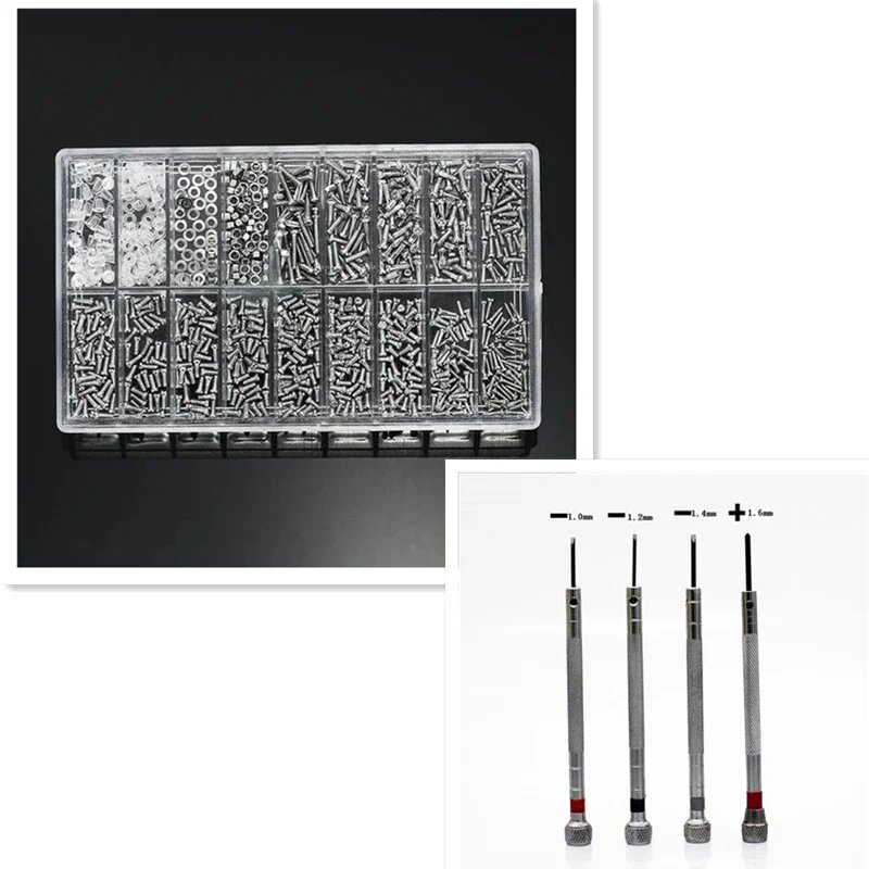 Набор винтов и гаек 12 видов 1000 screwdriver set