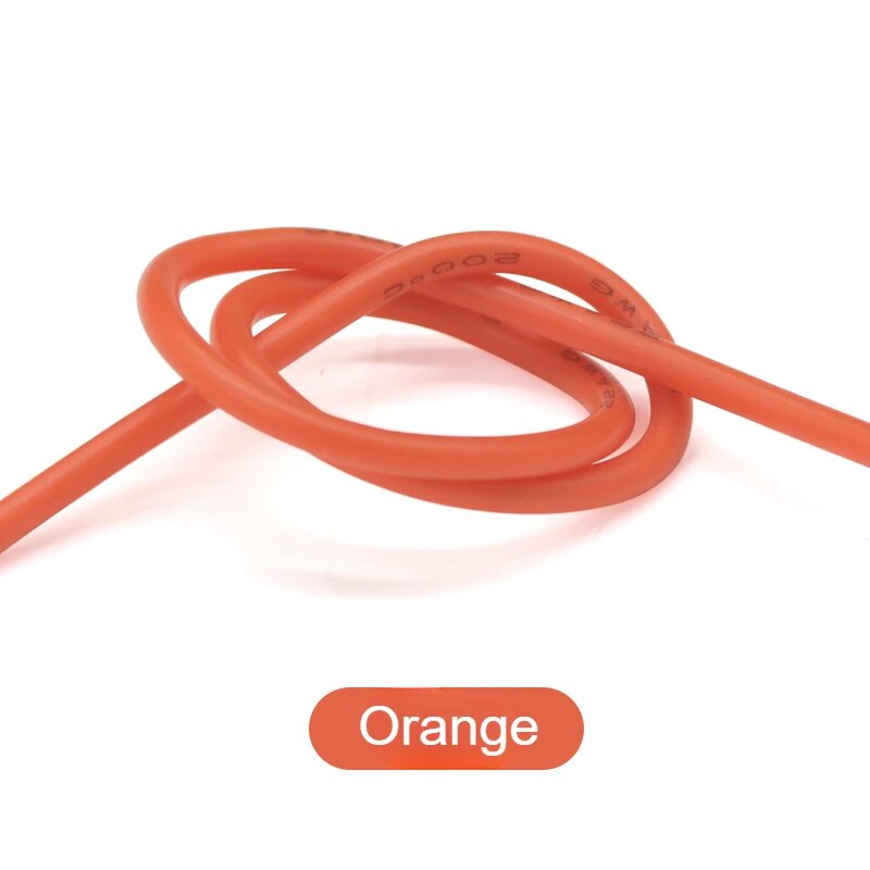 Силиконовый провод 22AWG оранжевый, 2 метра