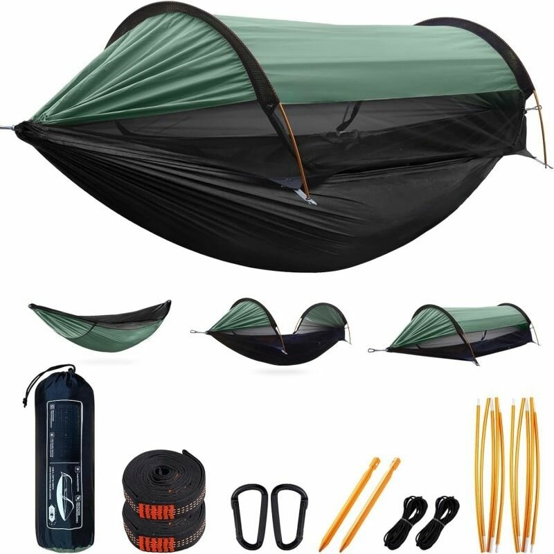 Кемпинговая палатка-гамак с москитной сеткой и зонтиком, воздушная палатка