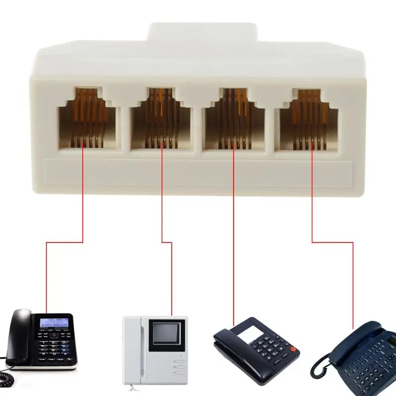 RJ11 Сплиттер 4 выхода BGEKTOTH