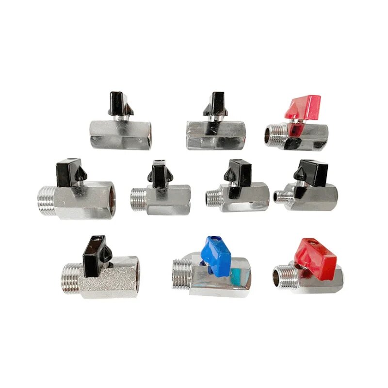 Мини-шаровой кран ATC GOGO AUTOMATIC латунный 1/8 1/4 3/8 1/2 3/4 BSP 3/8", Male to Female