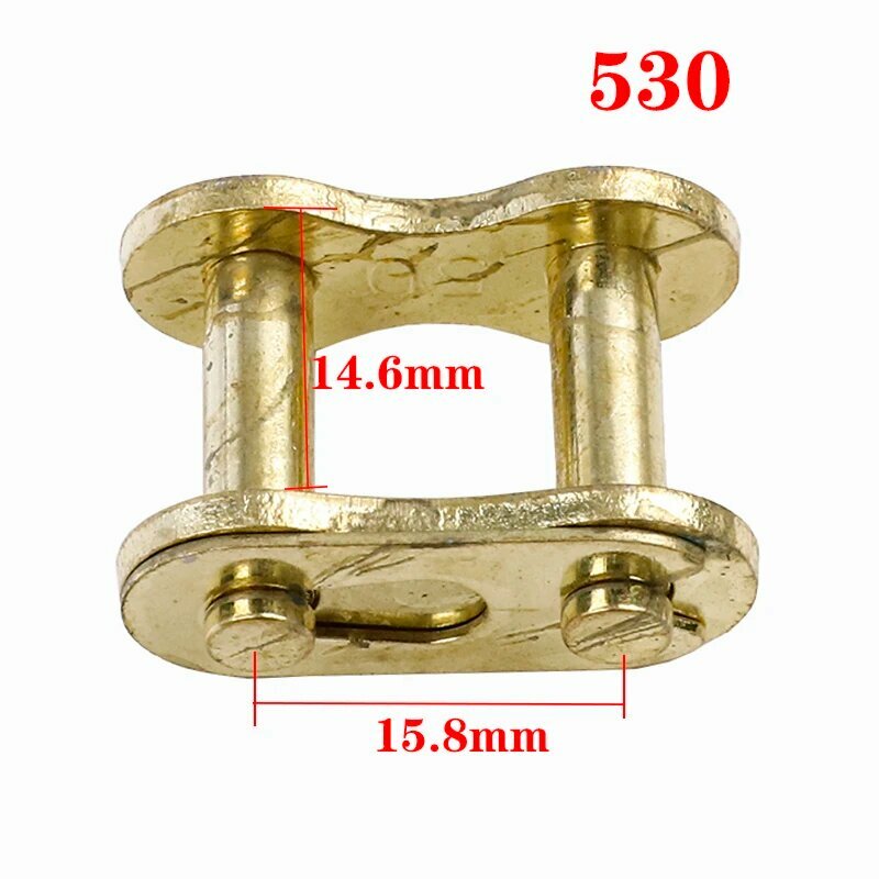 Цепь мото 530 Gold, звено разъемное