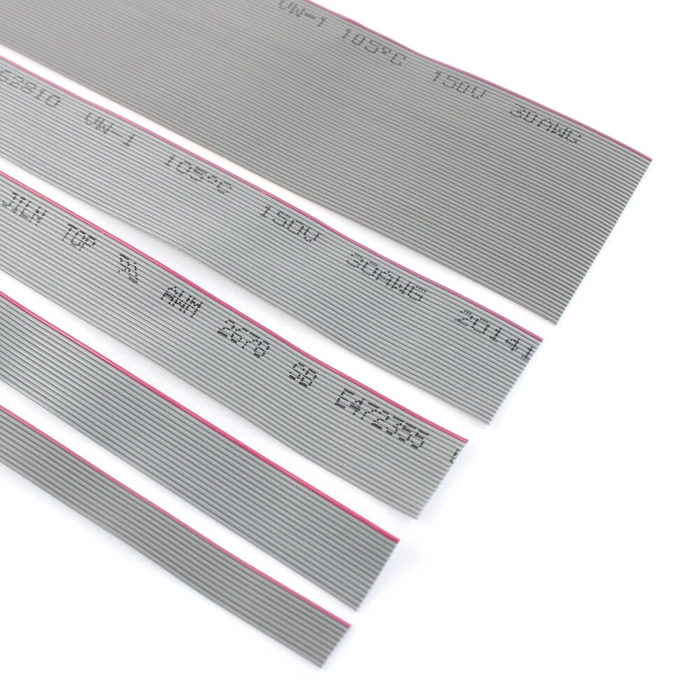 Плоский кабель HUAIHUASC 30AWG серый 1 метр 6-50 пин 8P