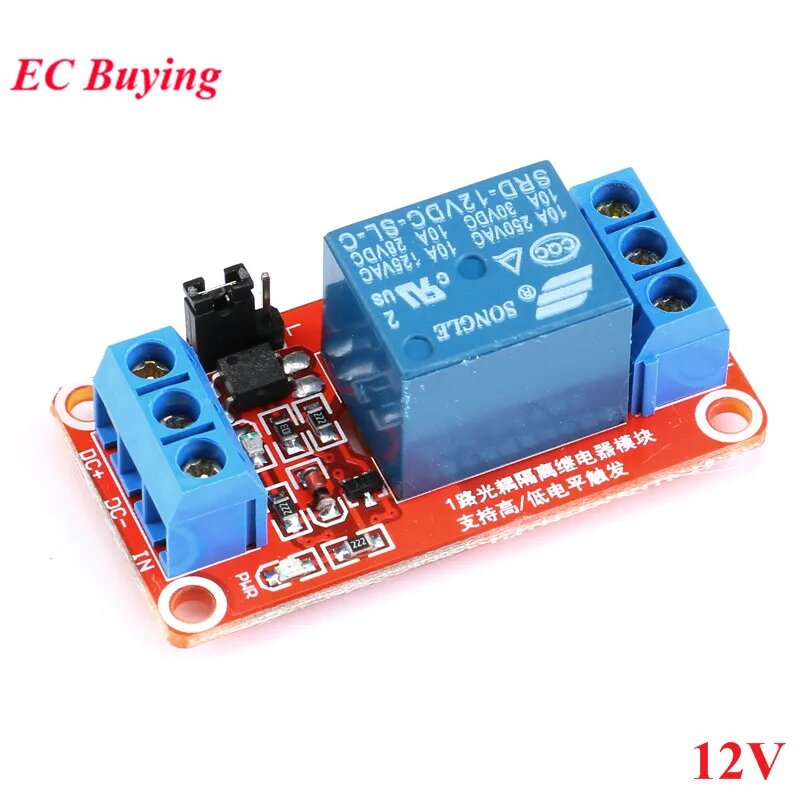 Релейный модуль 12V, 1 канал EC Buying